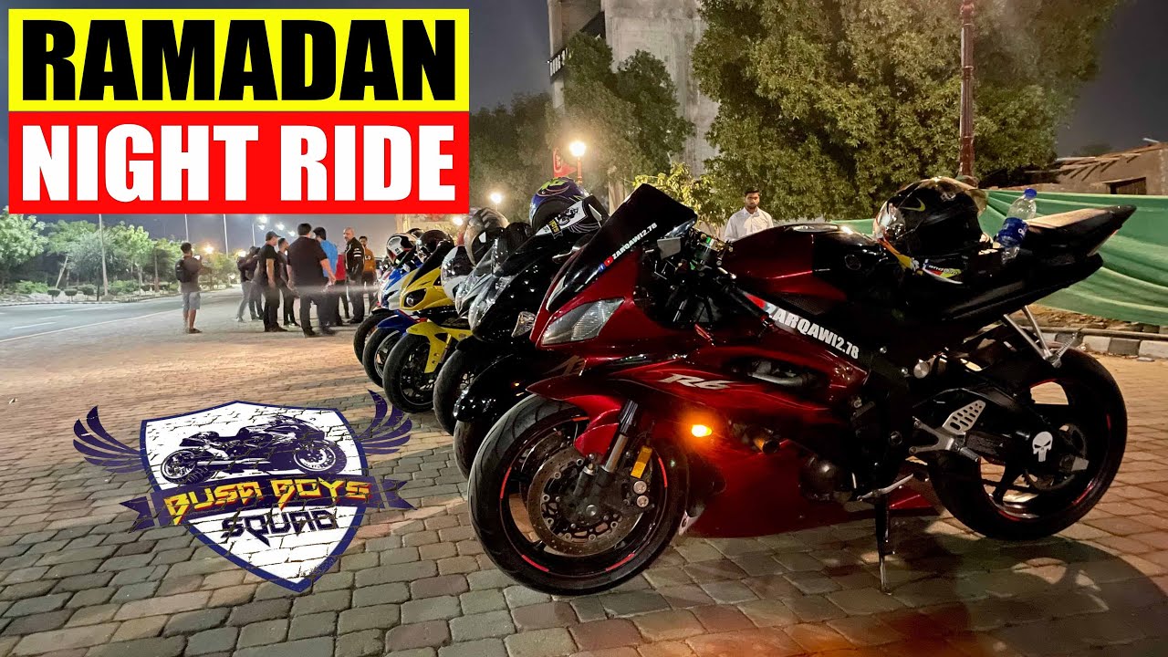Ramadan Ride with Busa Boys Squad | Exploring Yamaha R1 & Enjoying ...