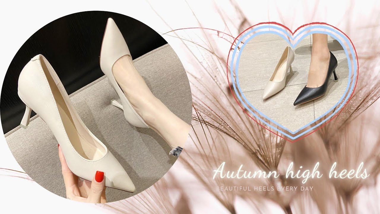 Traditional matte office high heels | Beautiful heels every day - YouTube