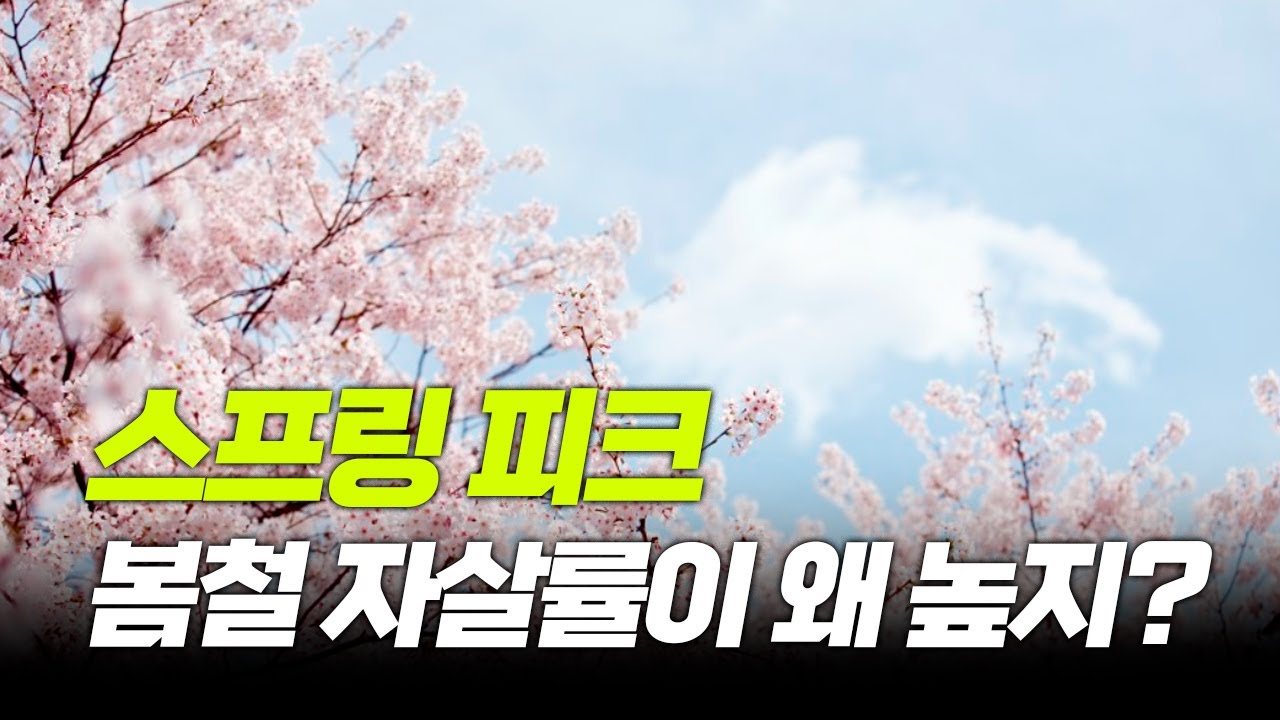 봄철에 왜 자살률이 높을까? 스프링 피크(SPRING PEAK) - YouTube