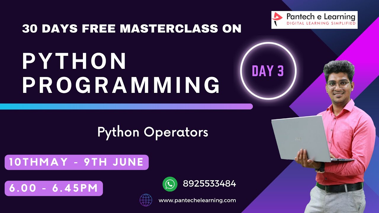 Day 03 - Python programming :Data Type Overview || Pantech eLearning - YouTube