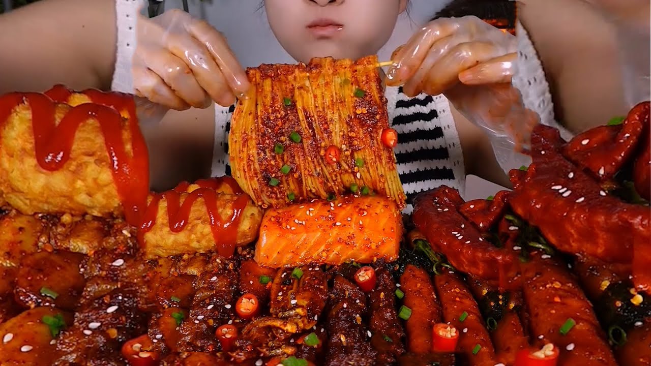 eating asmr mukbangs foods #1266 - YouTube