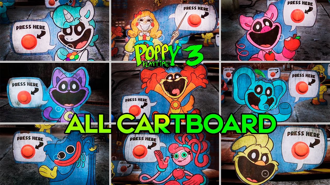 Poppy Playtime: chapter 3 - ALL CARTBOARD - YouTube