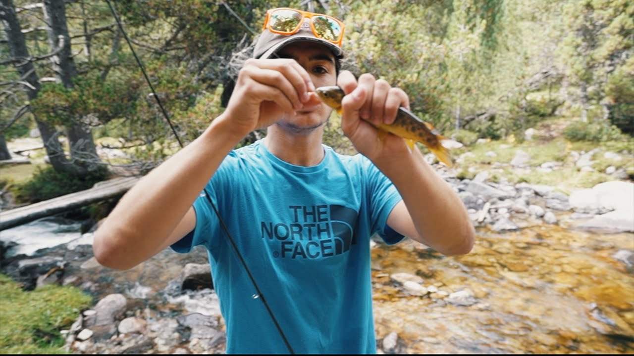 PESCANDO Y COCINANDO TRUCHAS DE RIO!! - YouTube