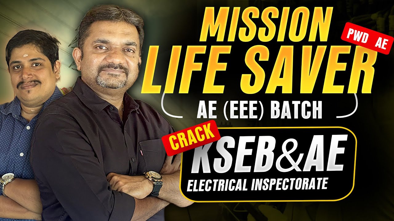BTECH ELECTRICAL AE വിദ്യാർഥികൾക്കു മാത്രമായി | MISSION LIFE SAVER AE , EEE BATCH | DEMO CLASSES ...