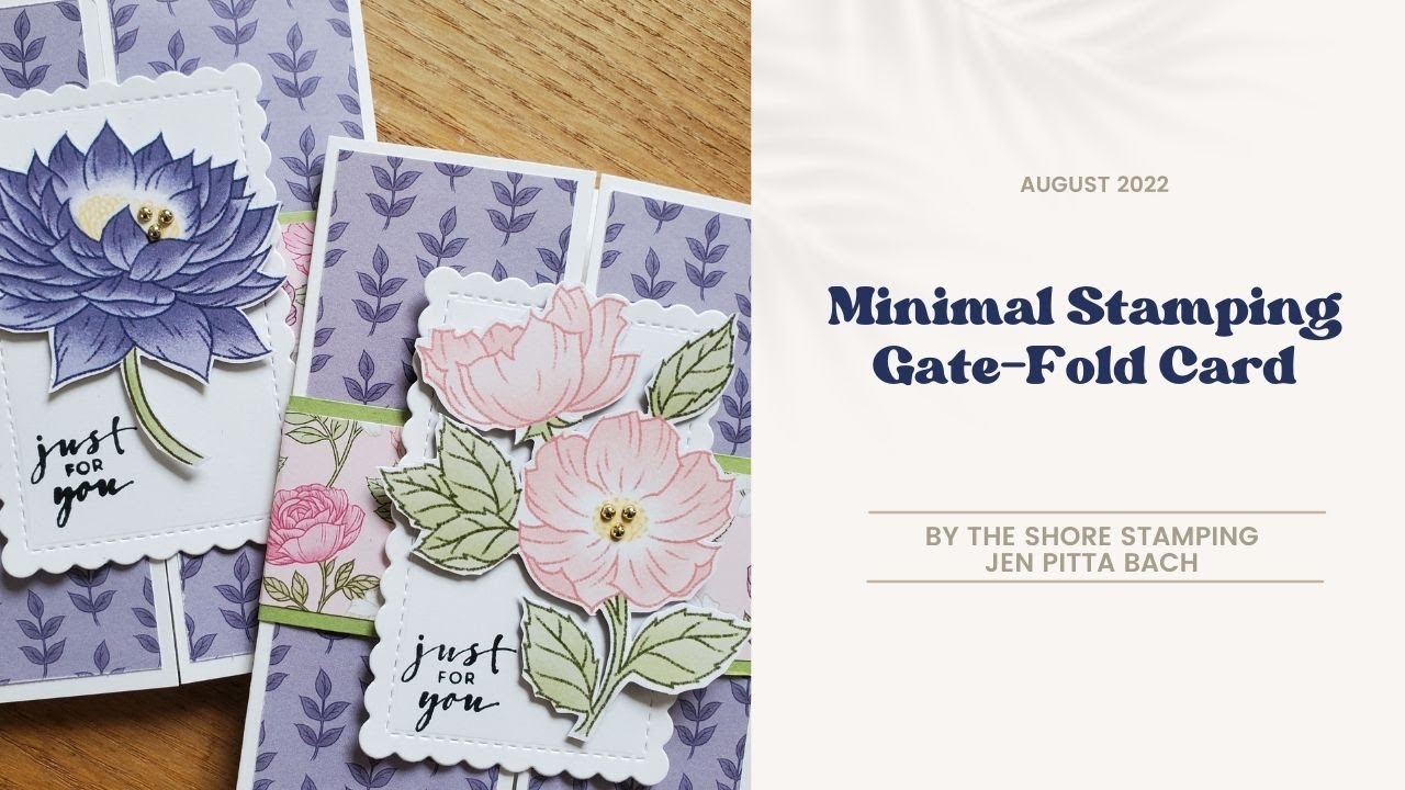 Minimal Stamping Gate-Fold Card - YouTube