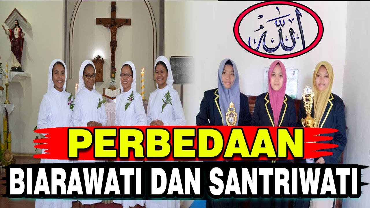 PERBEDAAN BIARAWATI DAN SANTRIWATI PASANTREN - YouTube