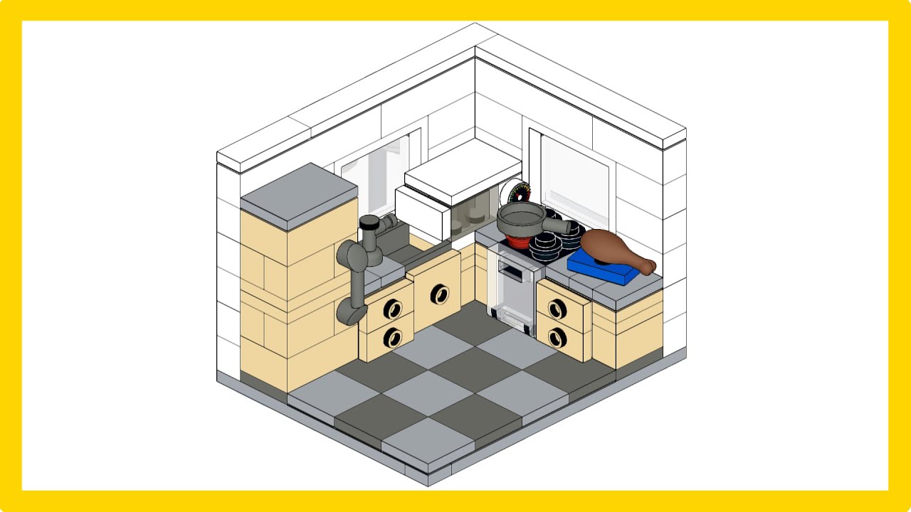Lego Kitchen Instruction - YouTube
