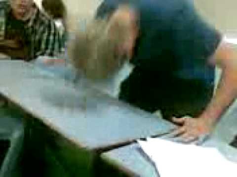 headbutting a table in school - YouTube