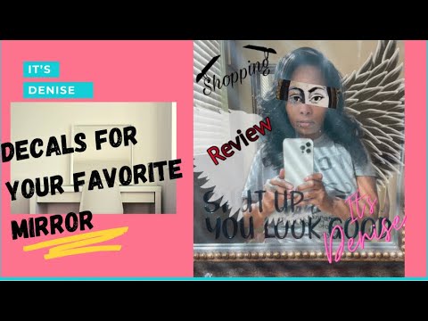 How To Apply Shut Up You Look Good Decorative Home Interior Mirror ...