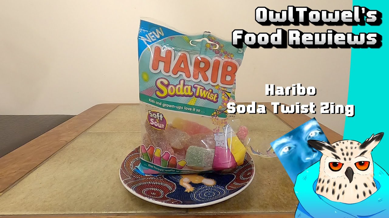 [OwlTowel's Food Reviews] - Haribo Soda Twist Zing - YouTube