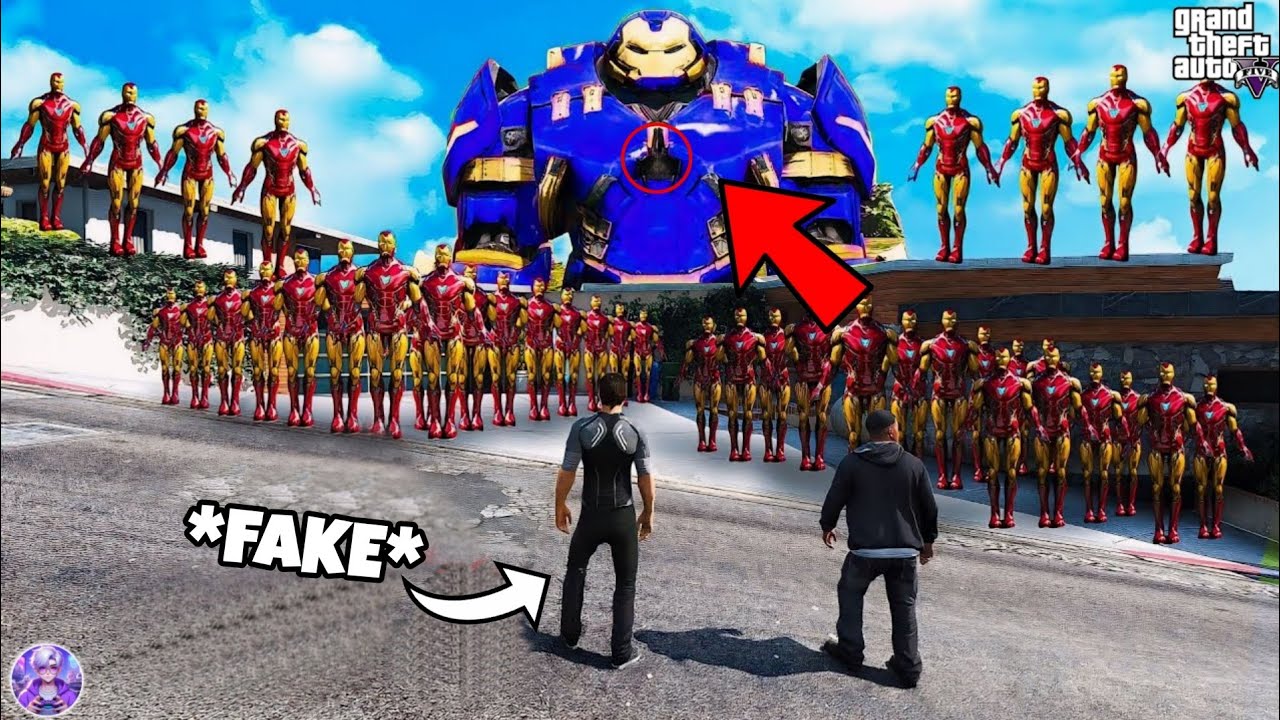😱Franklin Found 10,000 Iron Man Suits!! - YouTube