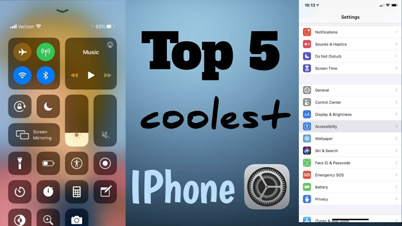 Top 5 Coolest Iphone Settings - YouTube