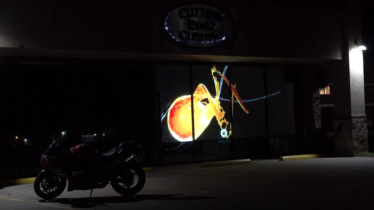 Worlds Best and Easiest Window Projection Digital Signage Coating - YouTube
