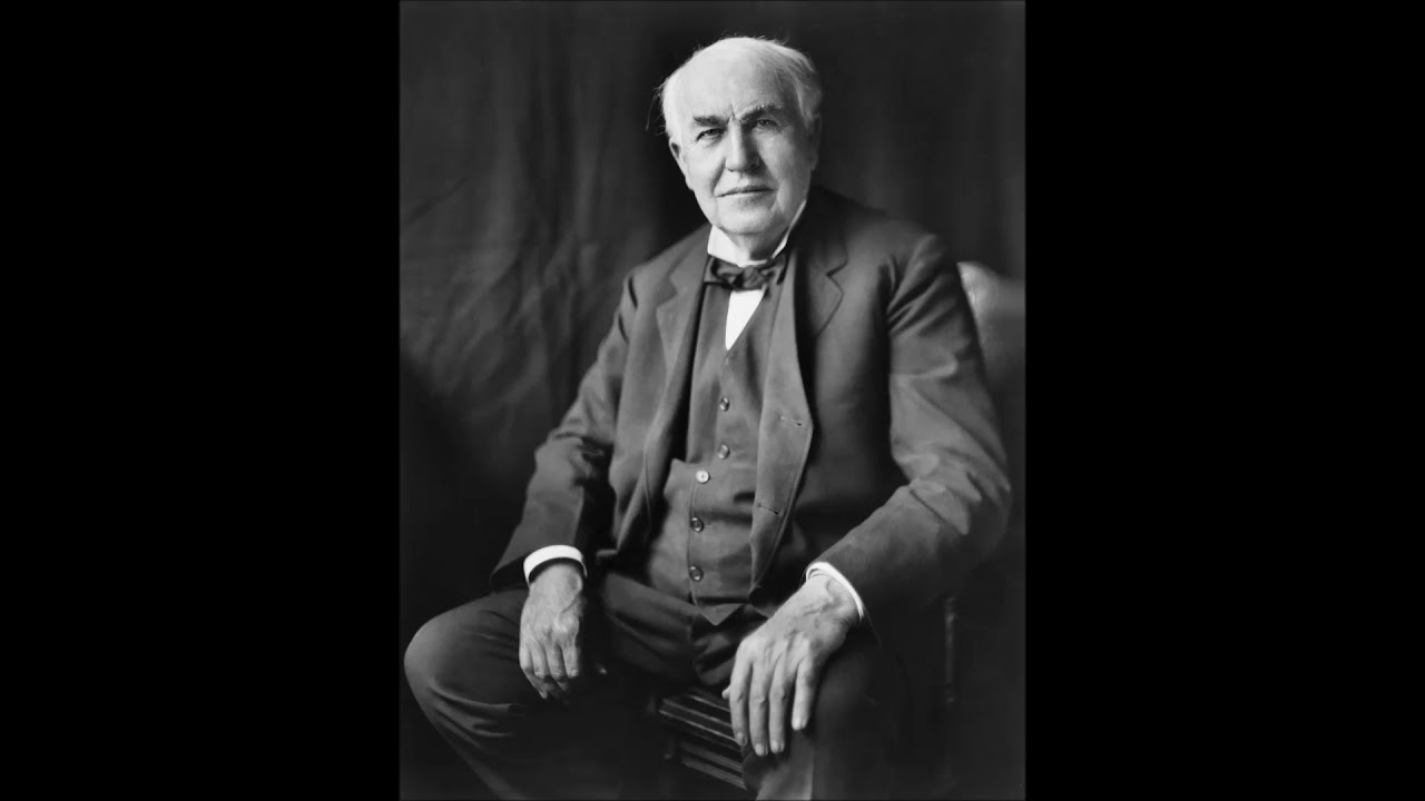 Thomas A Edison - Cylinder (1880) - YouTube