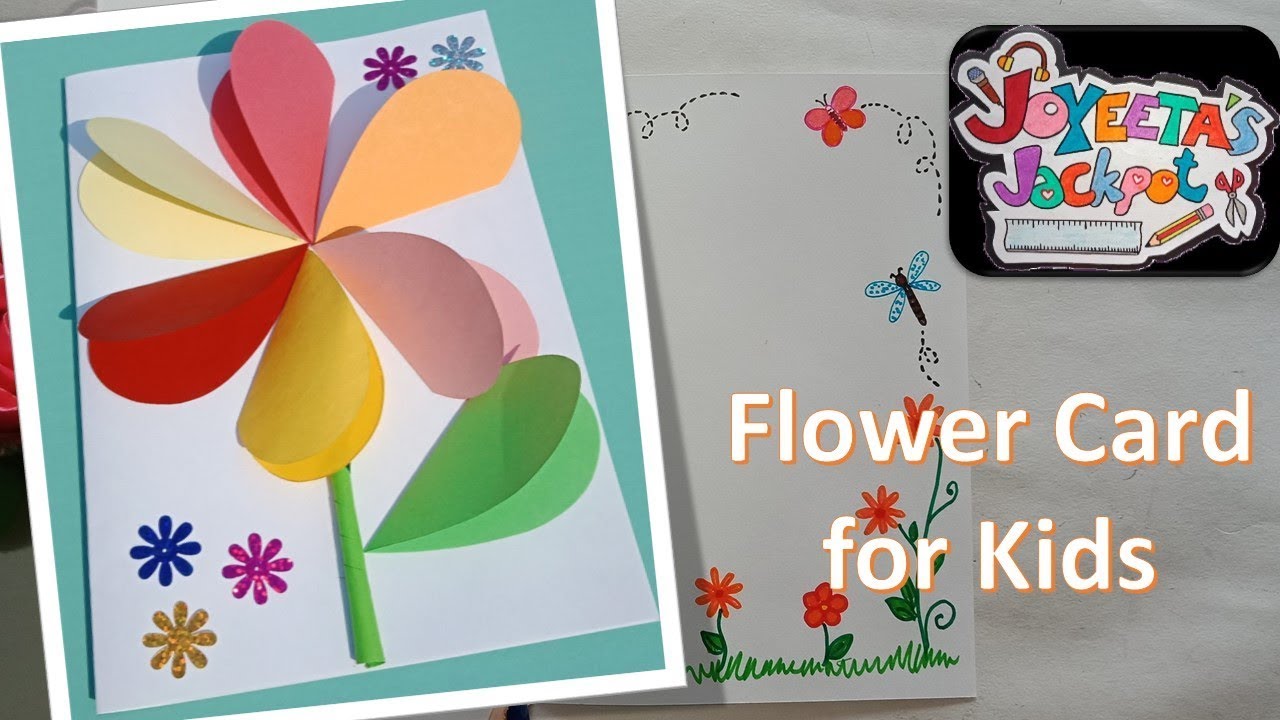 Flower Greeting Card | Border Design | Kids Craft | JOYEETA's Jackpot ...