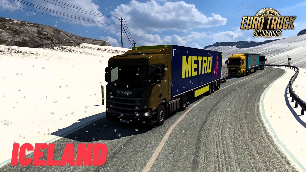 Euro truck simulator 2 Iceland scania truck - YouTube