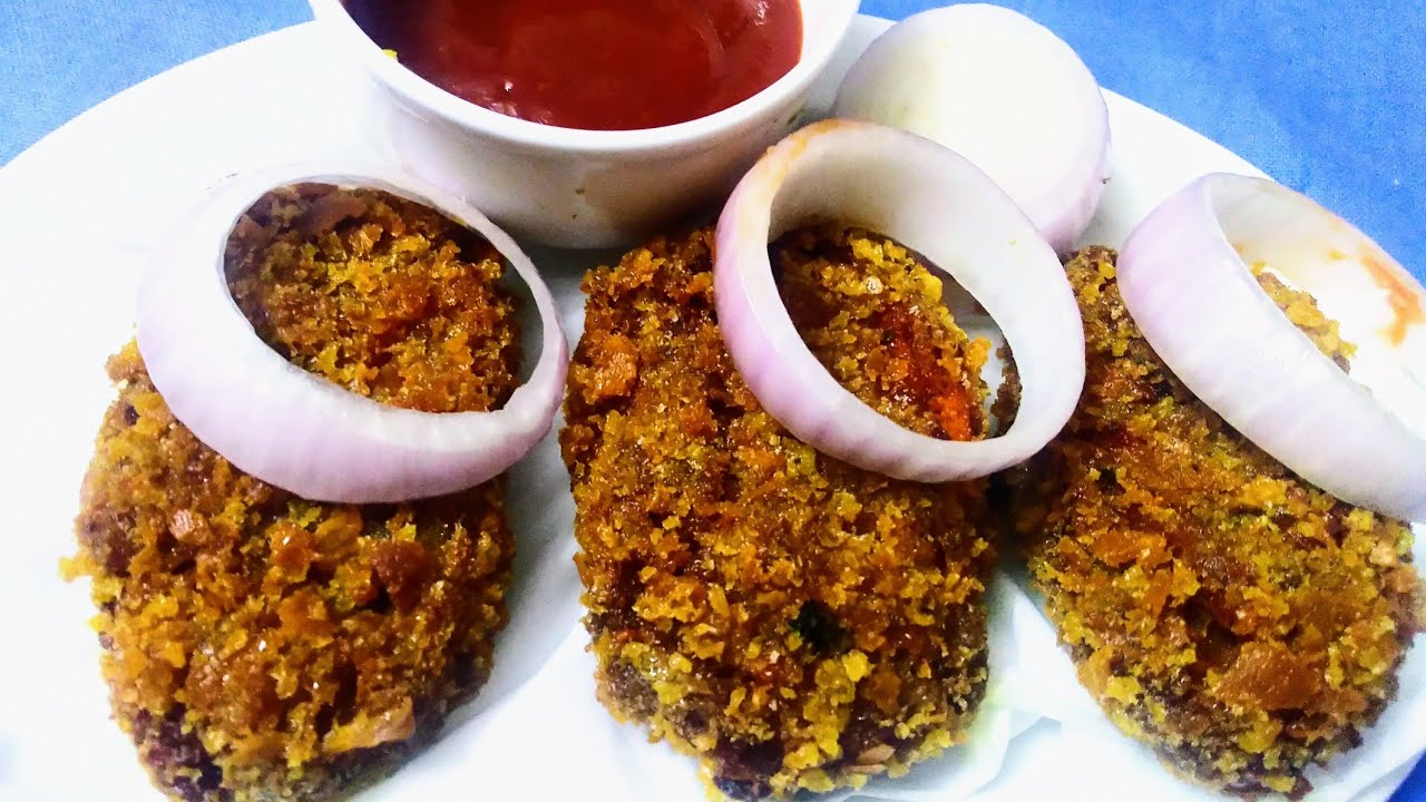 Soya Cutlet/Starter/Soya Chunks Recipe/Crispy Soya Cutlet Recipe ...