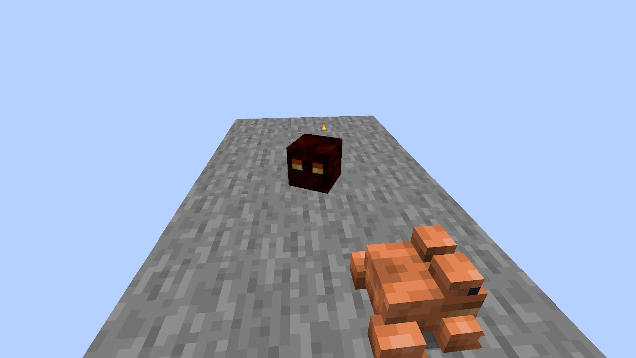 Will a frog eat a magma cube ? - YouTube