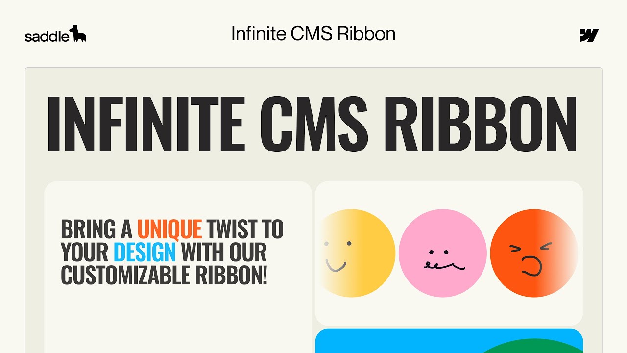 Infinite CMS Ribbon | Webflow Cloneable - YouTube