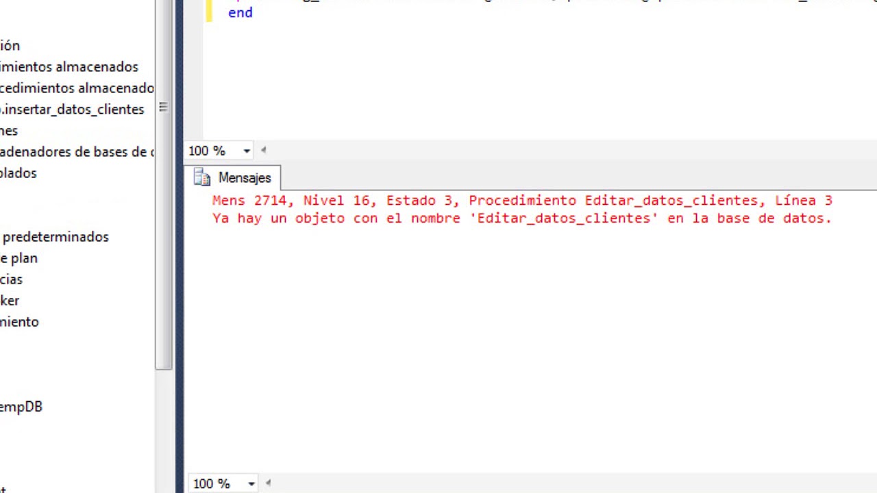 Tutorial Sql Server 2014: creación procedimiento almacenado editar y ...