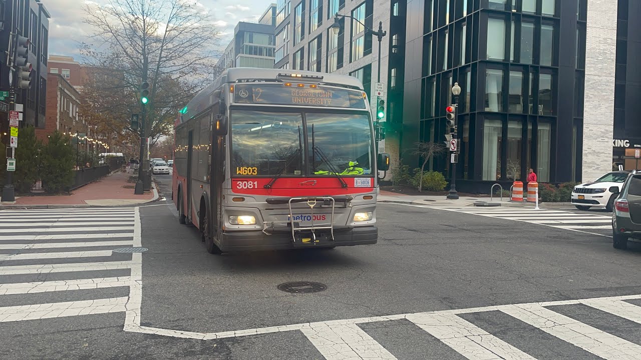 WMATA Metrobus 2012 Orion VII EPA10 BRT Hybrid #3081 on Route G2 - YouTube