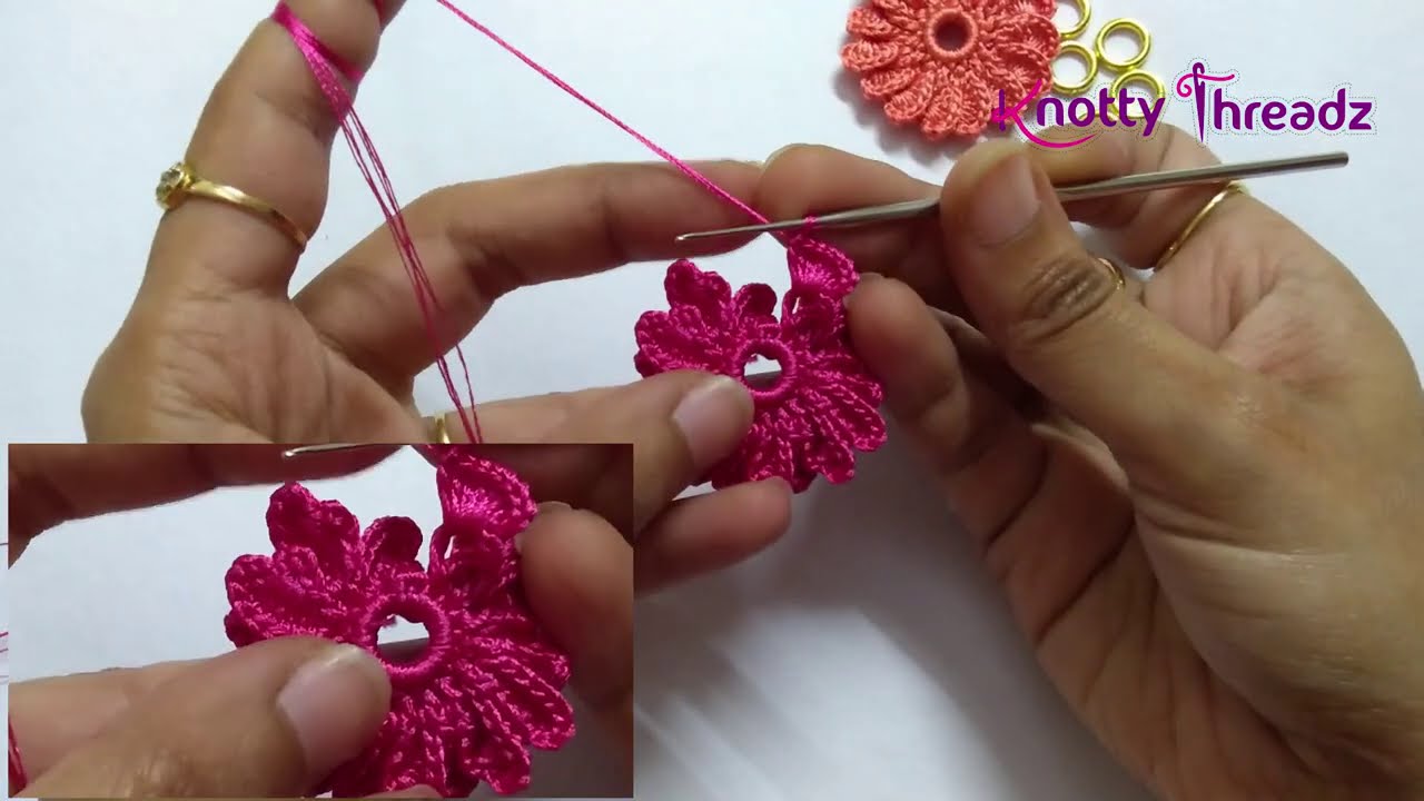 New, Easy & Cute Saree Kuchu Part-1 | Double Color Crochet Saree Tassels | New Try By Knotty ...