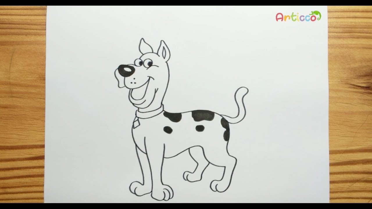 How to Draw SCOOBY DOO Easy Step by Step - YouTube