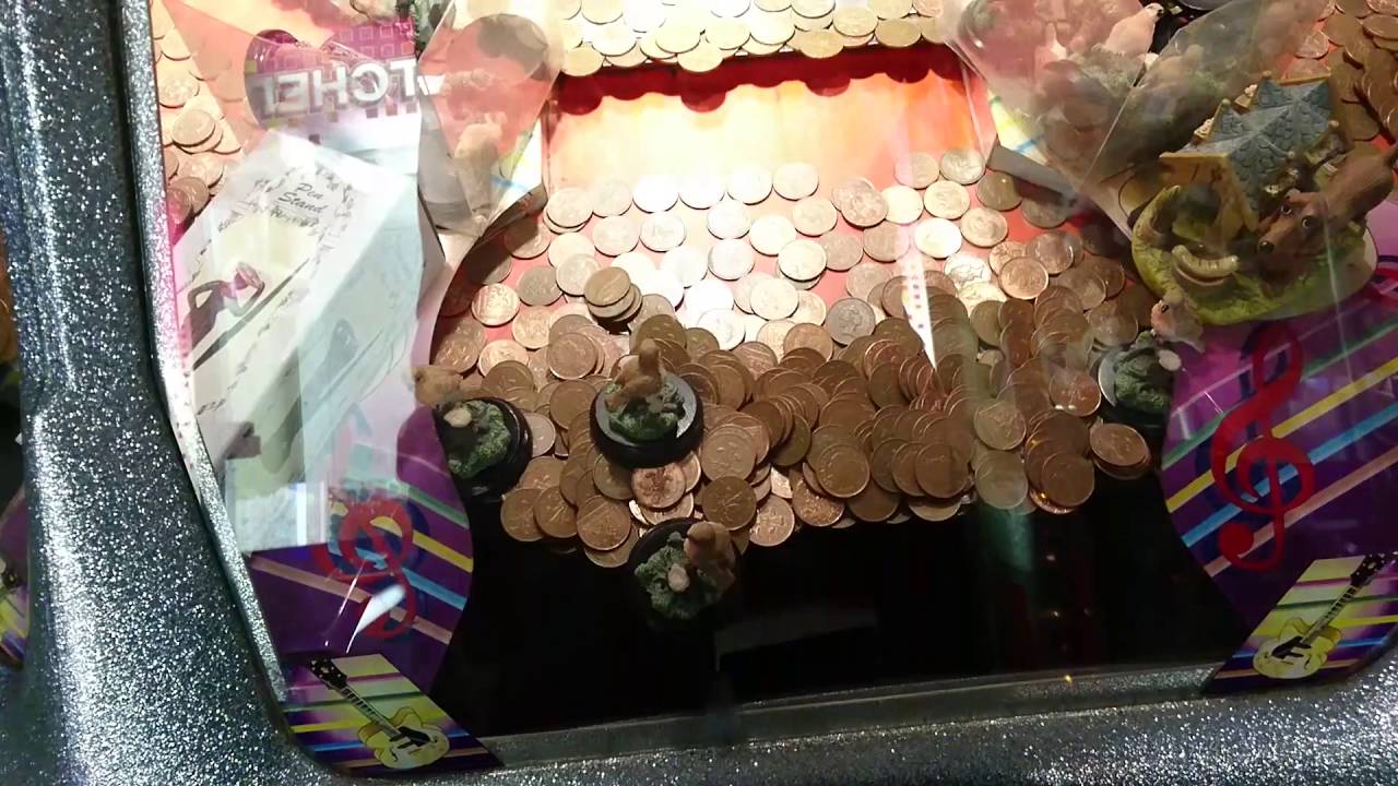Playing Rhythm And Blues 2p Coin Pusher Machine In The Arcades - YouTube