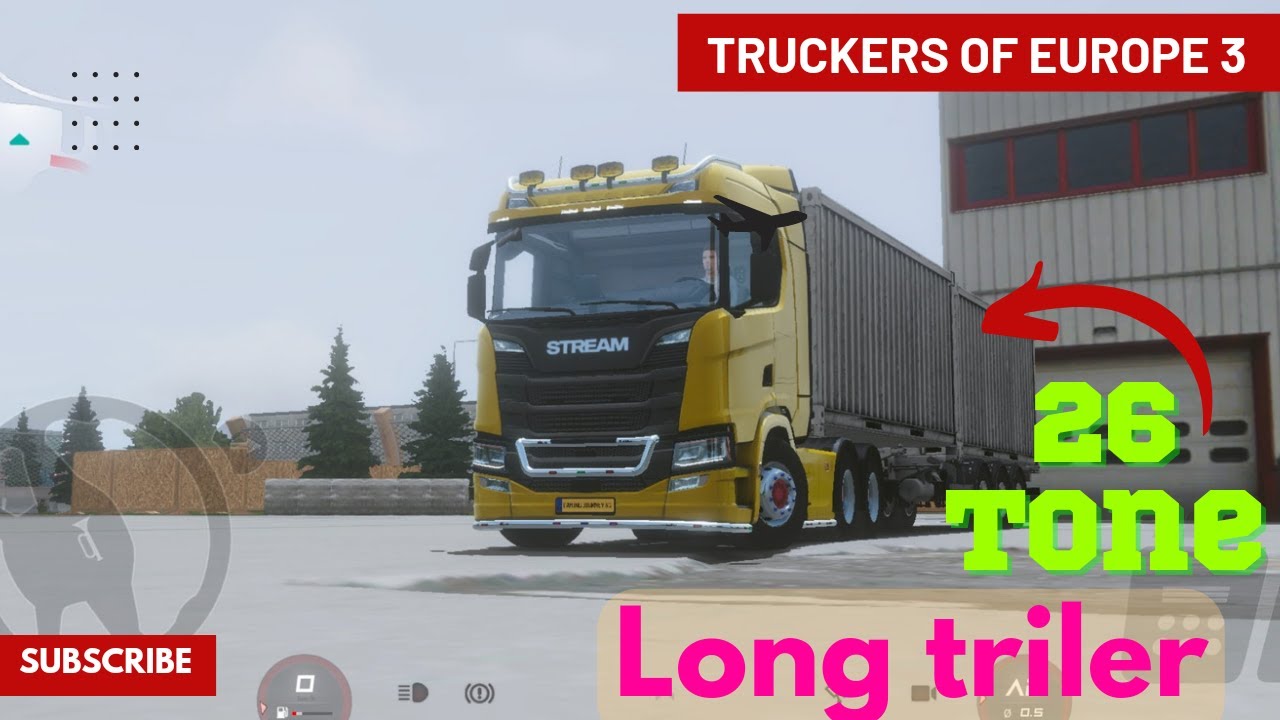 26ton log load in Scania S /Scania S truck gameplay In TOE 3 - YouTube