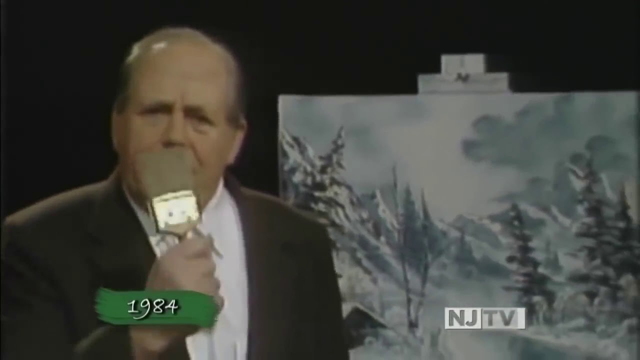 Bill Alexander passing the Almighty Brush to Bob Ross! - YouTube