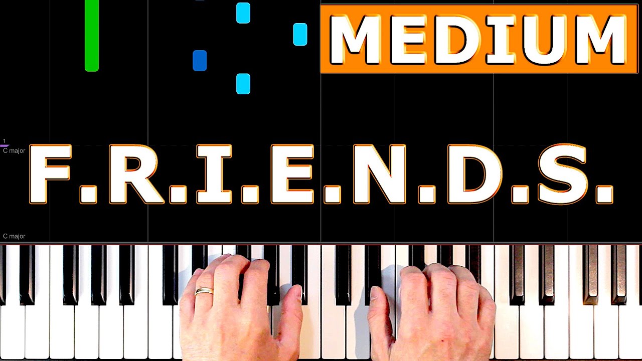 Friends Theme - MEDIUM Piano Tutorial [Sheet Music] - YouTube