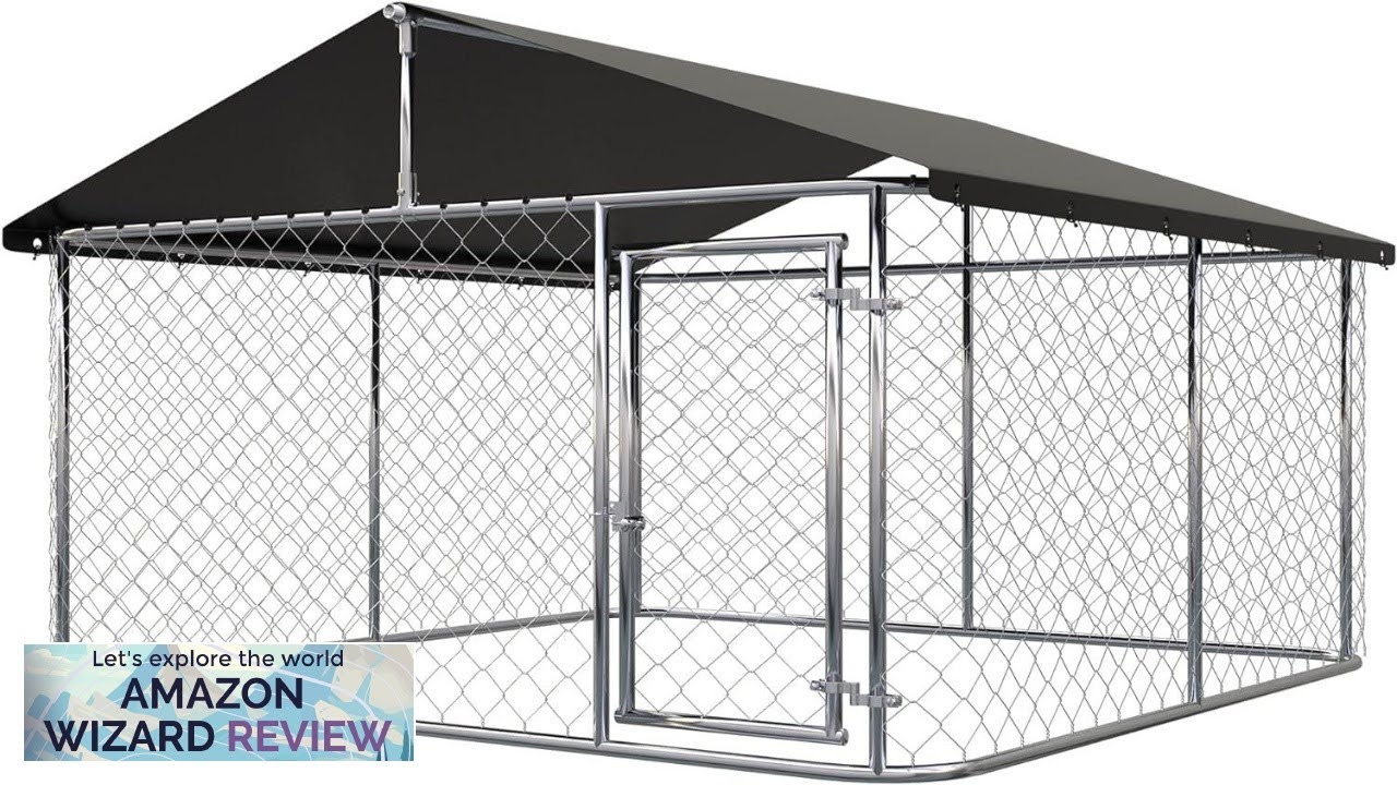 Outdoor Dog Enclosure Heavy Duty Dog Kennel House Mesh Dog Big Cage ...