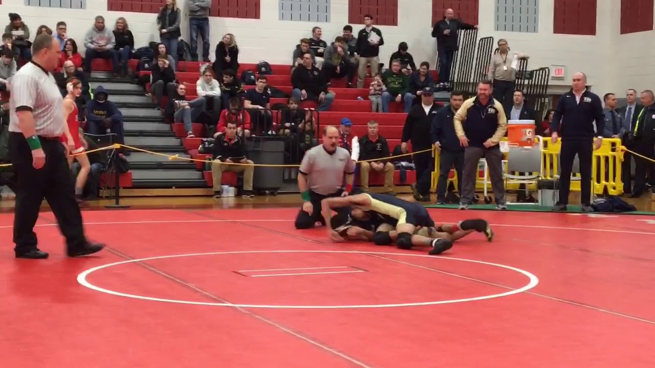 New Egypt’s AJ Beck wins by pin in Region 6 - YouTube