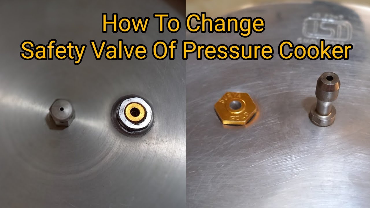 How To Change Safety Valve Of Pressure Cooker | cooker valve kese badle ...