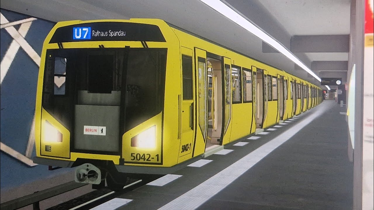 TS2009 U-Bahn Sim Berlin | Mit H01 5042 auf der U7/U55 unterwegs - YouTube