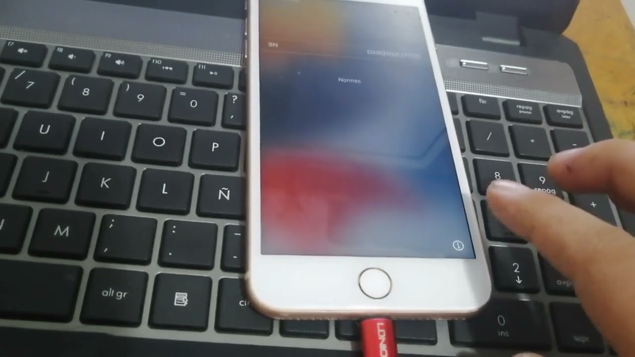 Desbloqueio de iPhone 8 plus Ios 15 tela Hello pelo windows - YouTube