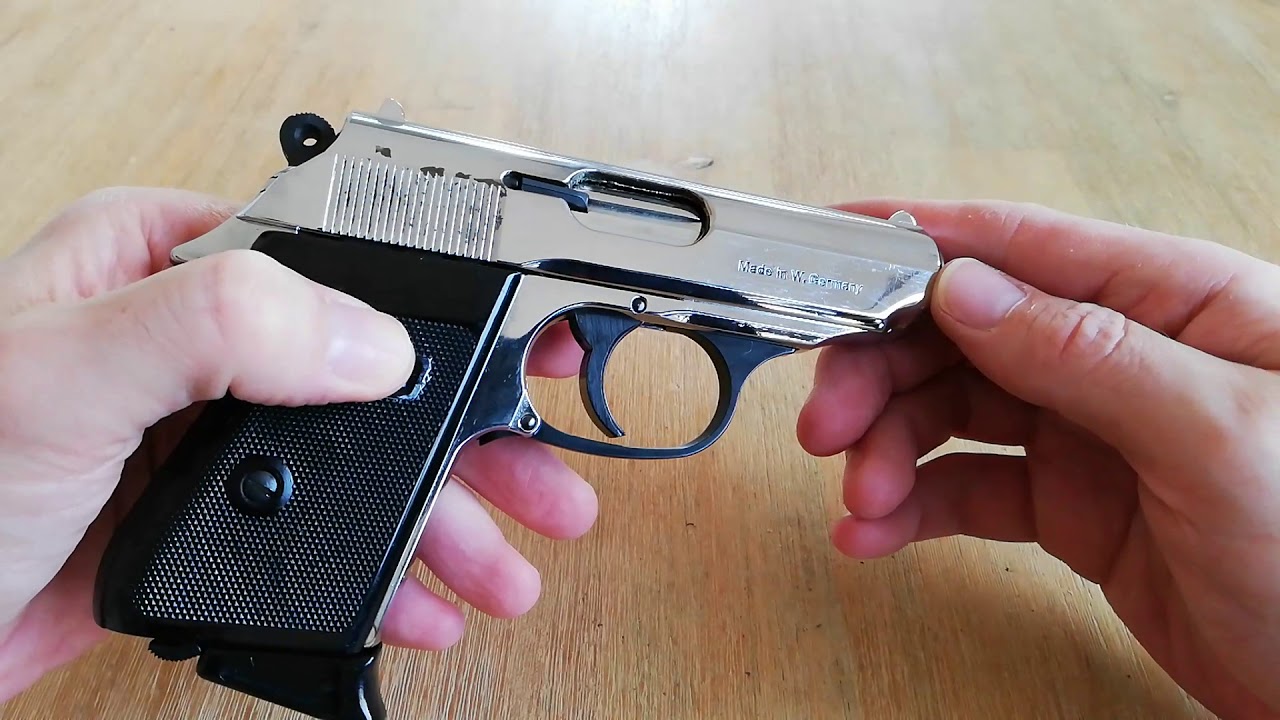 Reck Modell PK 800 chrom 8mm K. Schreckschußpistole - VERKAUFT - YouTube