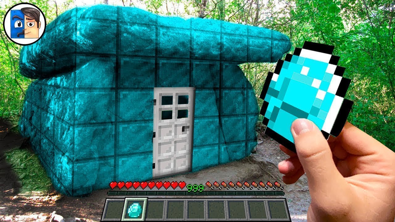 Minecraft RTX in Real Life POV DIAMOND HOUSE BUILDING 創世神第一人稱真人版 ...