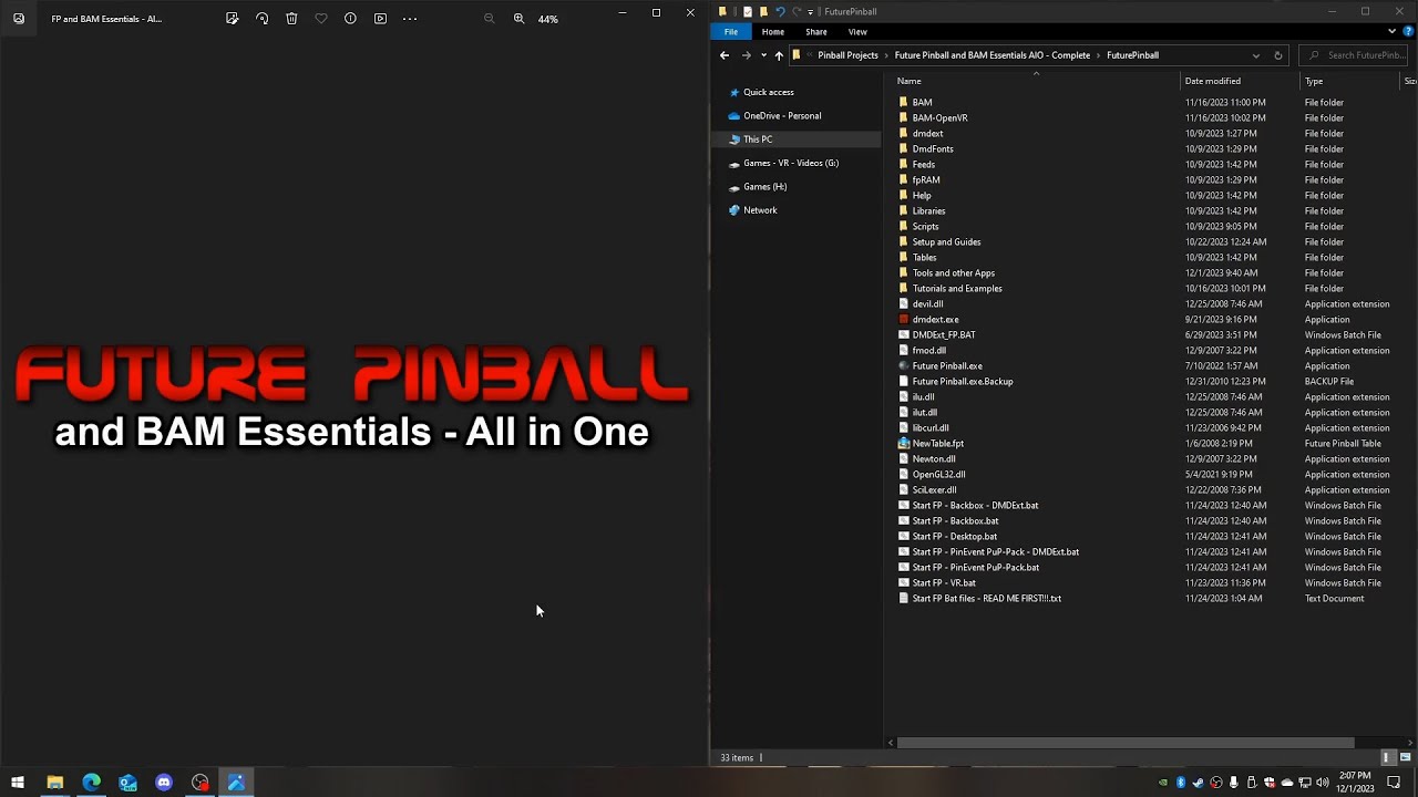 Future Pinball and BAM Essentials AIO - COMPLETE : Part 1 - Intro, Install and Setup. Super Easy ...