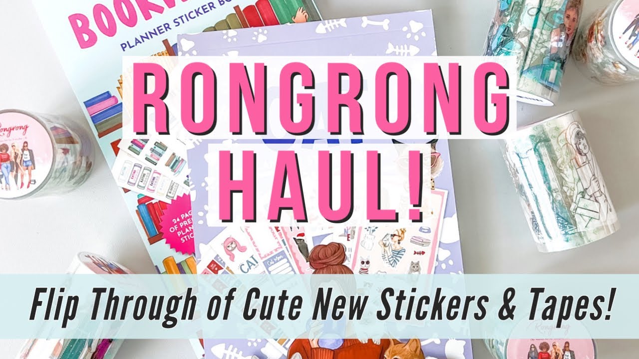NEW Rongrong Sticker Books & Tapes! Flip Through & Review Planner ...