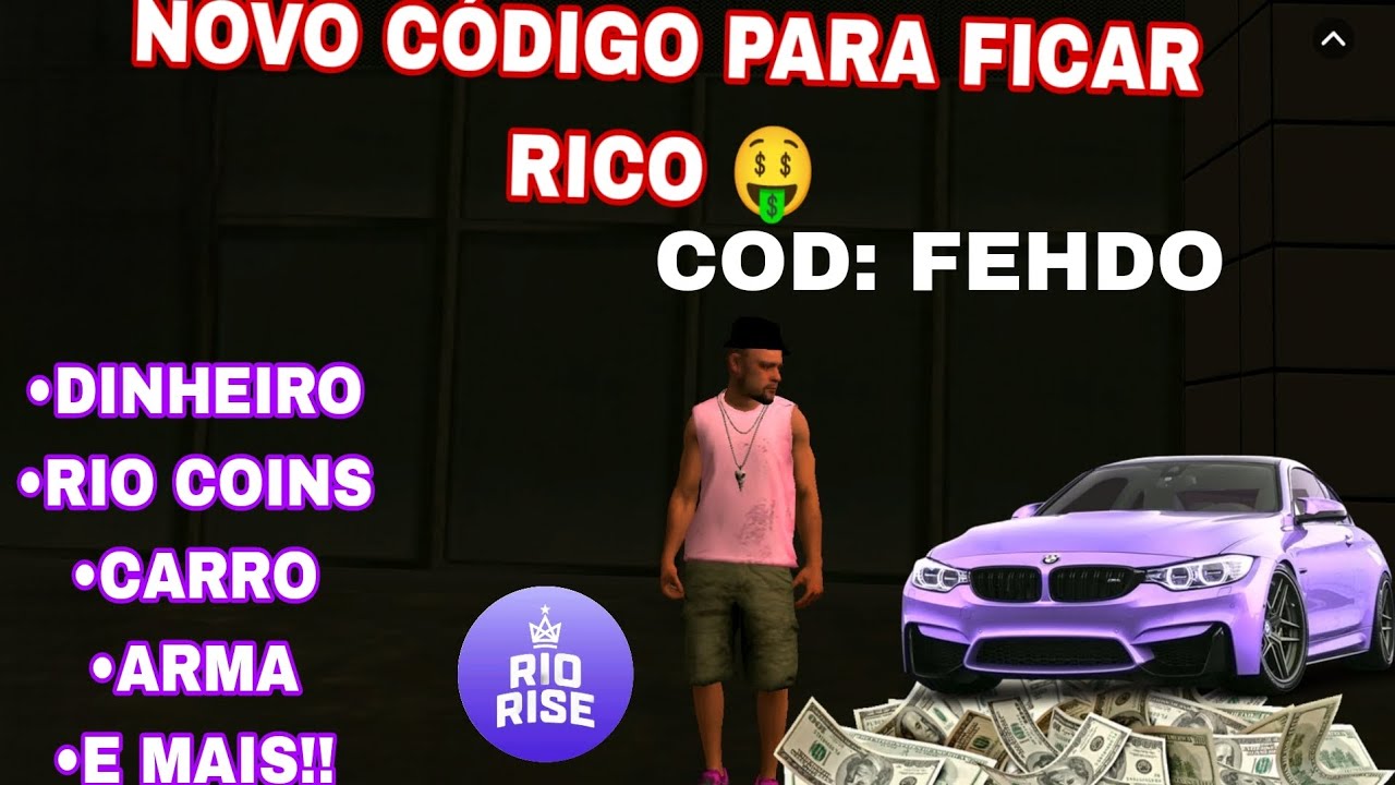 NOVO CÓDIGO para ficar RICO🤑 no Rio Rise!! (Carro, dinheiro, rio coins ...