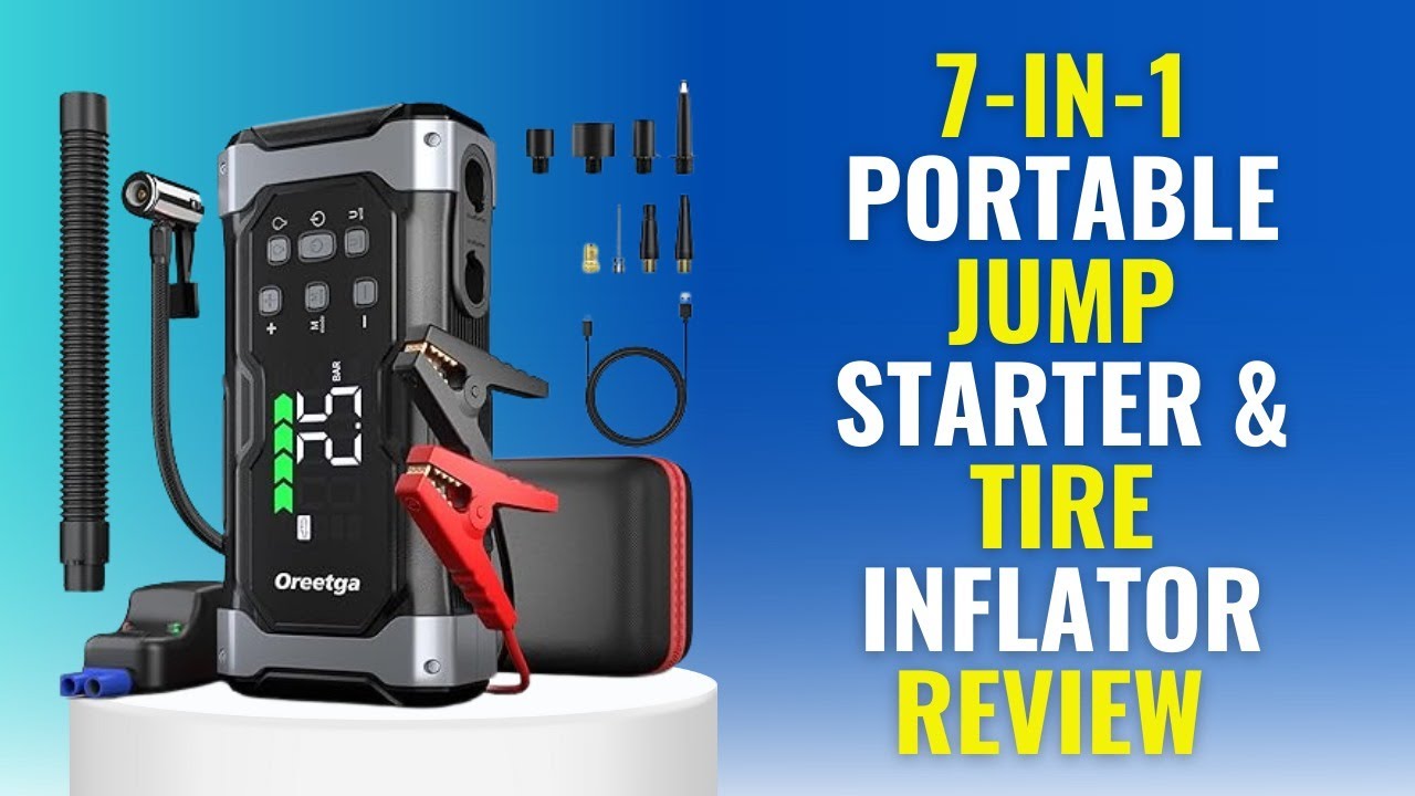7-in-1 Portable Jump Starter & Tire Inflator Review – Lifesaver for ...