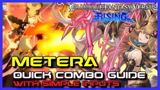 Metera Quick Combo Guide | Granblue Fantasy Versus Risi... | Doovi