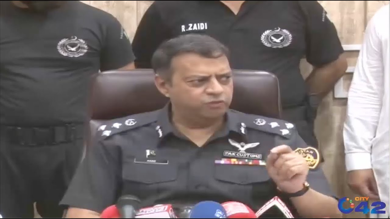 Director Customs Intelligence Punjab Asad Raza Rizvi Press Conference ...