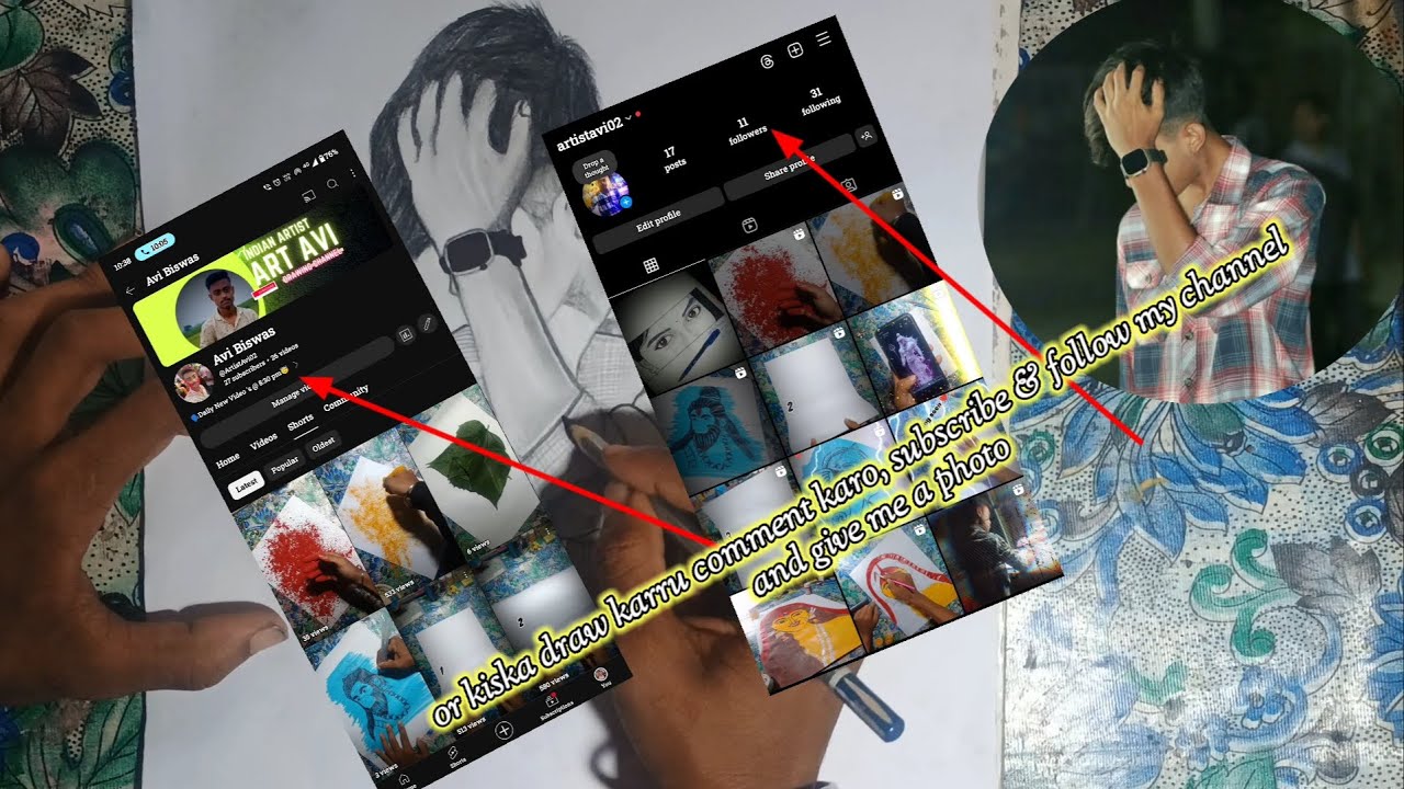 Or kiska draw karru batao.. @ArtistAvi02.. #art #painting #drawing # ...