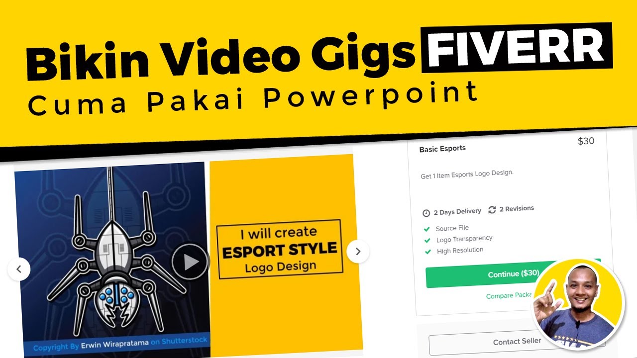 Bikin Video Gigs Fiverr Cuma Pakai Powerpoint - YouTube