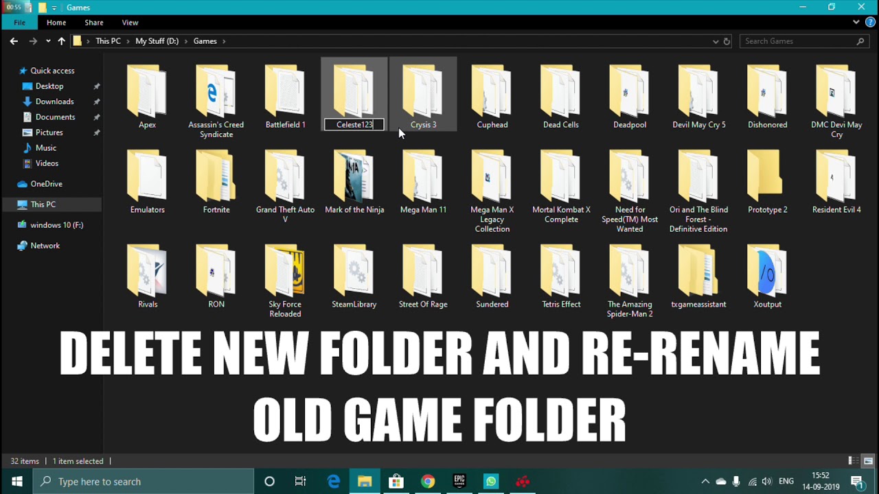 How to reinstall epic games store without re-downloading games. - YouTube