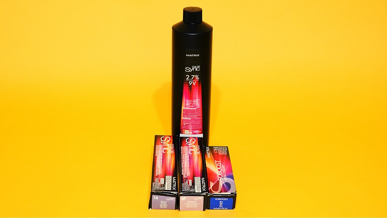 КРАСКА MATRIX COLOR SYNC 1A 8P BLUE SOBOOST СИНИЙ - YouTube