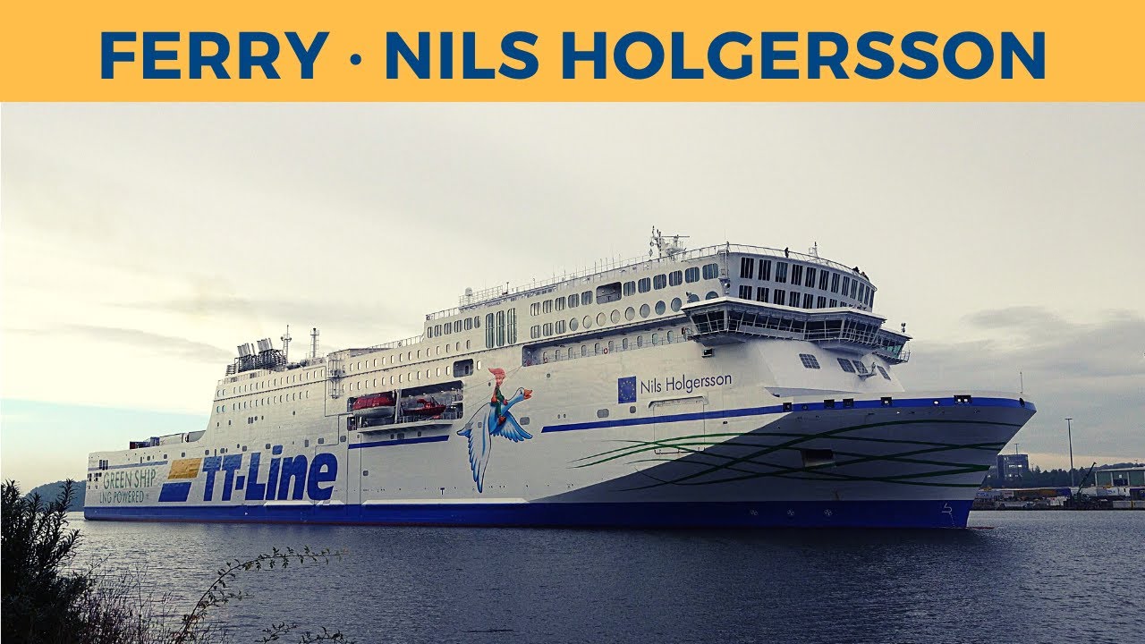 Departure of ferry NILS HOLGERSSON, Travemünde (TT-Line) - YouTube