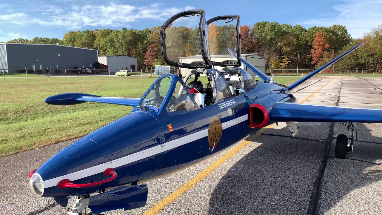 Walk around the Fouga Magister - YouTube
